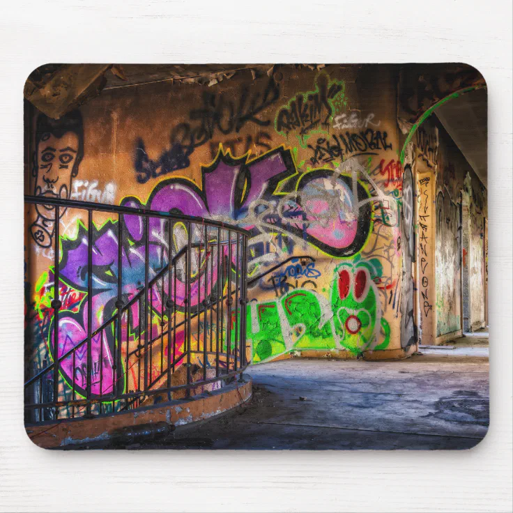 Cool Graffiti Street Art Mouse Pad | Zazzle