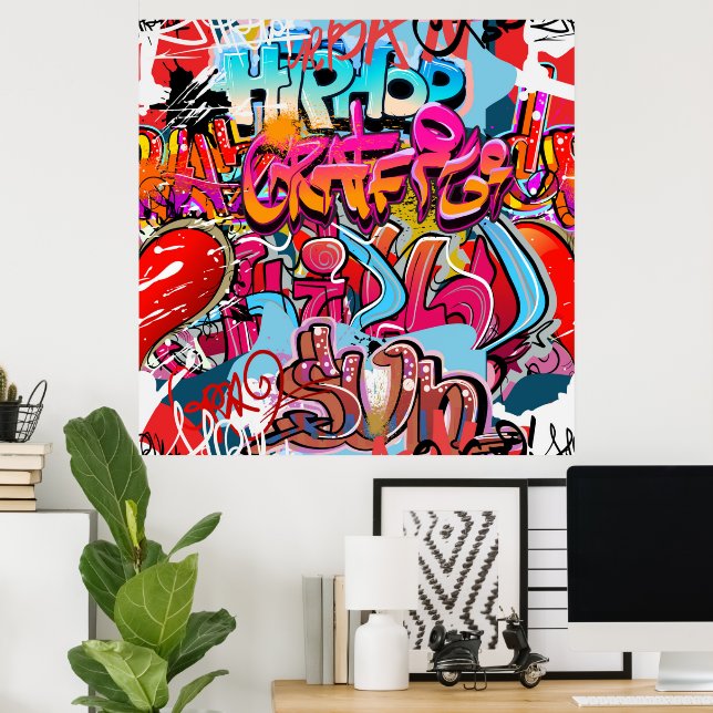graffiti wall art for home