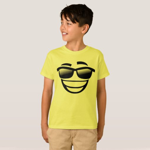 Cool guy emoji T-Shirt | Zazzle