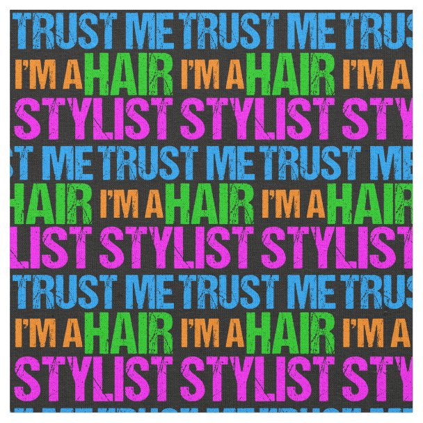 BOLD AND BEAUTIFUL HAIR STYLIST FABRIC | Zazzle