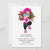 Cool Hip Hop Rap Girl Birthday Party Invitation | Zazzle
