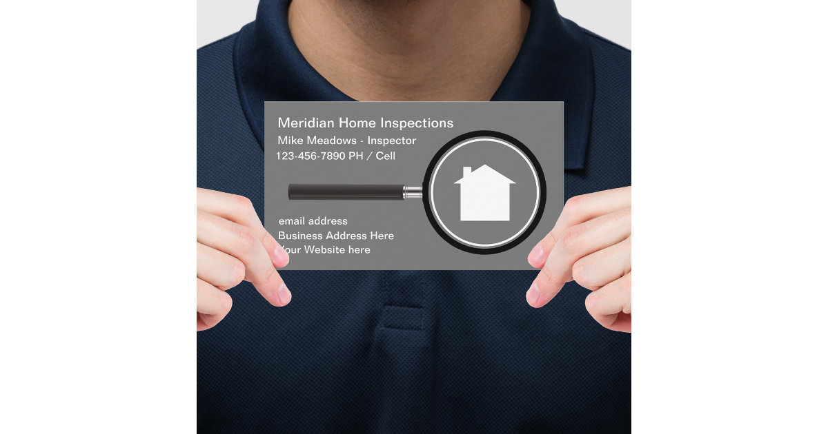 Cool Home Inspector Business Cards | Zazzle