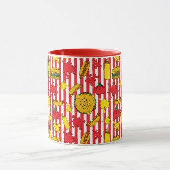 Cool Hot Dog Mustard Burger Ketchup BBQ Party Mug | Zazzle