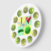 Cool I love Pickleball Clock | Zazzle