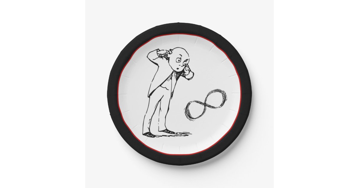 Cool Infinity Symbol Philosophical 7" Paper Plates | Zazzle