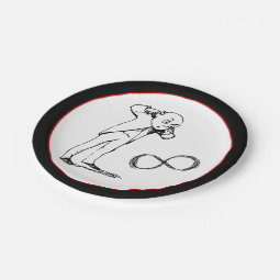 Cool Infinity Symbol Philosophical 7" Paper Plates | Zazzle