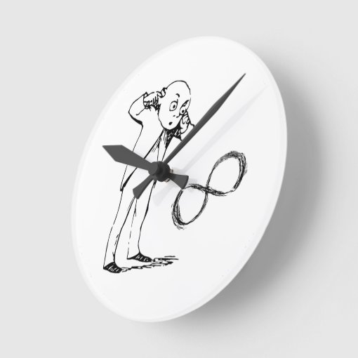 Cool Infinity Symbol Philosophical Clock | Zazzle