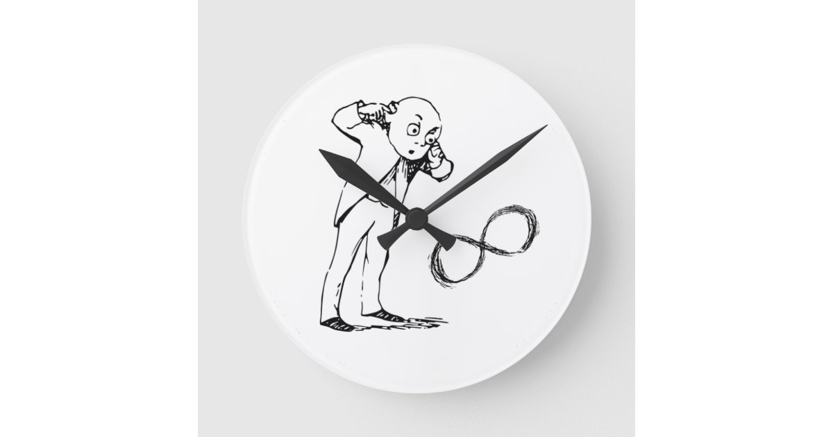 Cool Infinity Symbol Philosophical Clock | Zazzle