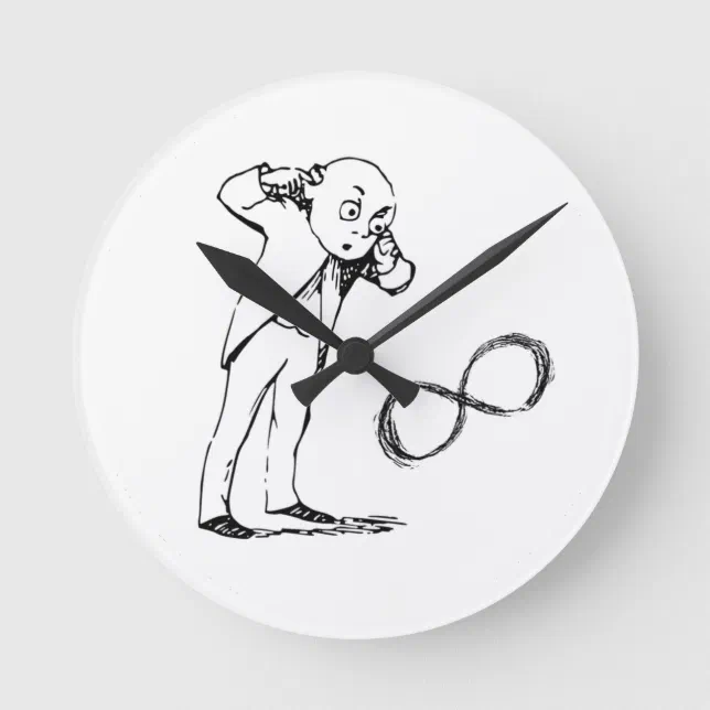 Cool Infinity Symbol Philosophical Clock | Zazzle