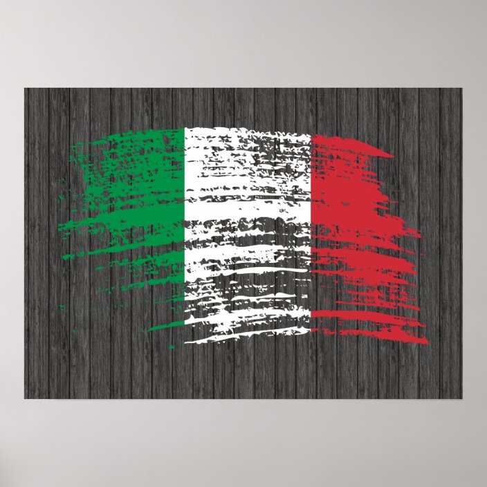 Cool Italian flag design Poster | Zazzle.com