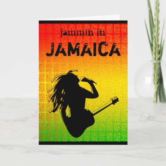 Cool Jammin in Jamaica Reggae Rastaman Rastafari Card | Zazzle.com