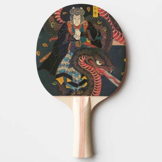 Cool Japanese Giant Snake Monster Ping Pong Paddle | Zazzle.com