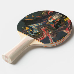 Cool Japanese Giant Snake Monster Ping Pong Paddle | Zazzle