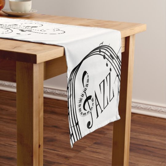 Cool Jazz Music Medium Table Runner | Zazzle.com