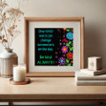 Cool Kindess Floral Poster | Zazzle