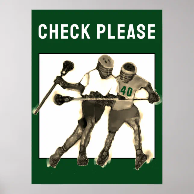 Cool Lacrosse Poster | Zazzle