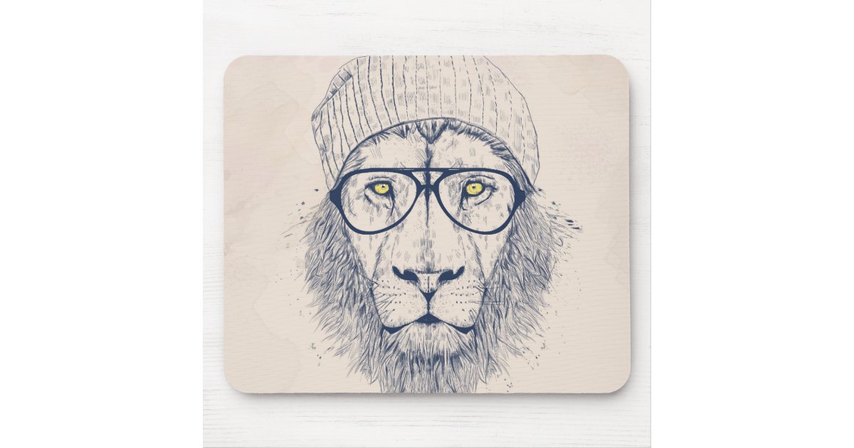 Cool lion mouse pad | Zazzle