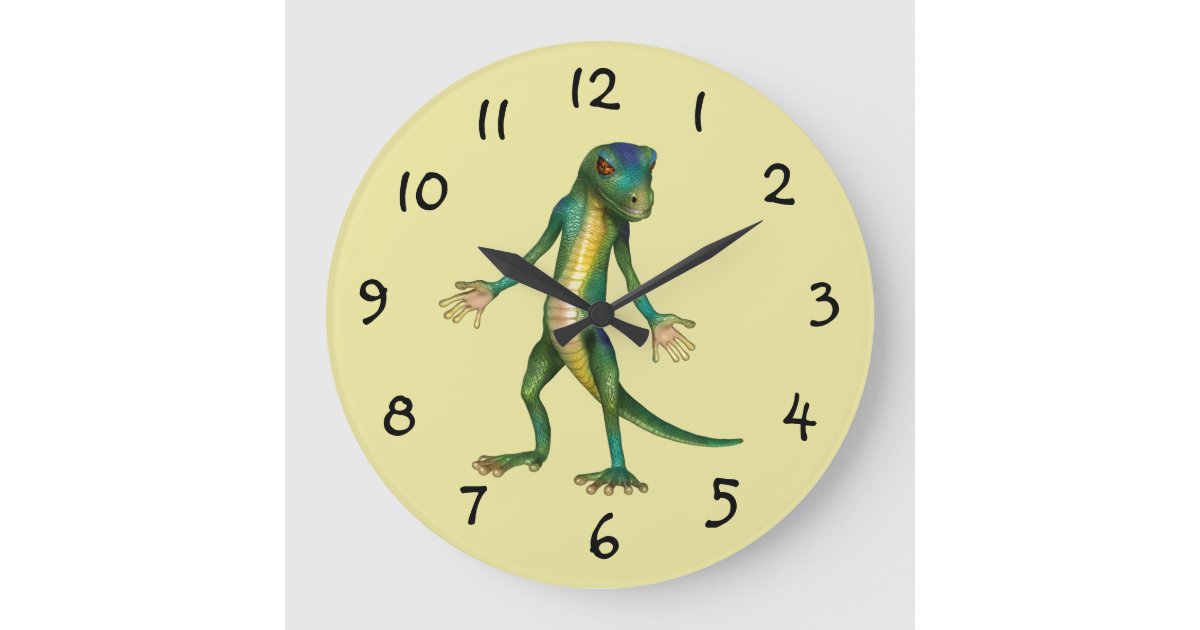 Cool Lizard Wall Clock | Zazzle