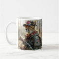 Cool MAGA Cat with Gun & Camouflage CHEETAH Coffee Mug | Zazzle