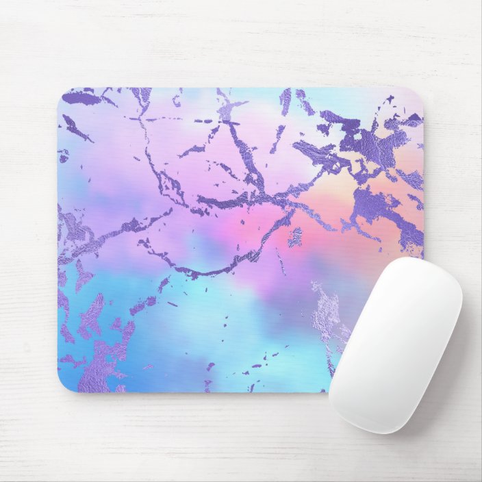 Cool Marble | Lovely Pastel Purple Blue Pink Ombre Mouse Pad | Zazzle.com