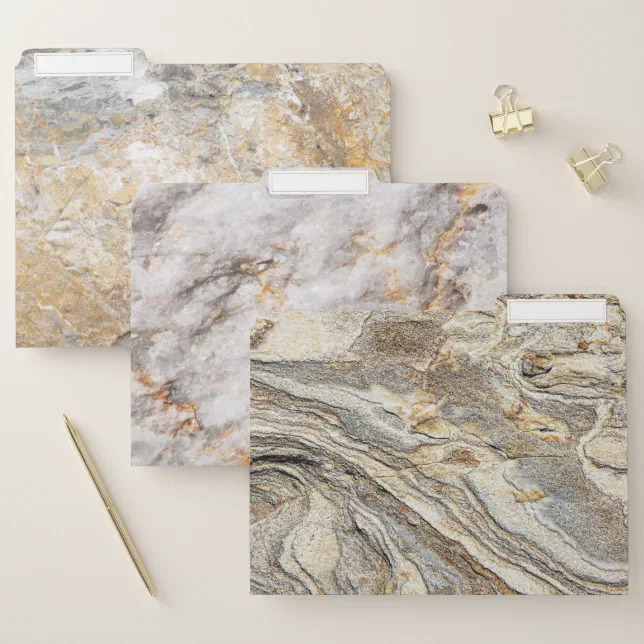 Cool Marble Rock Granite Stone Texture File Folder | Zazzle