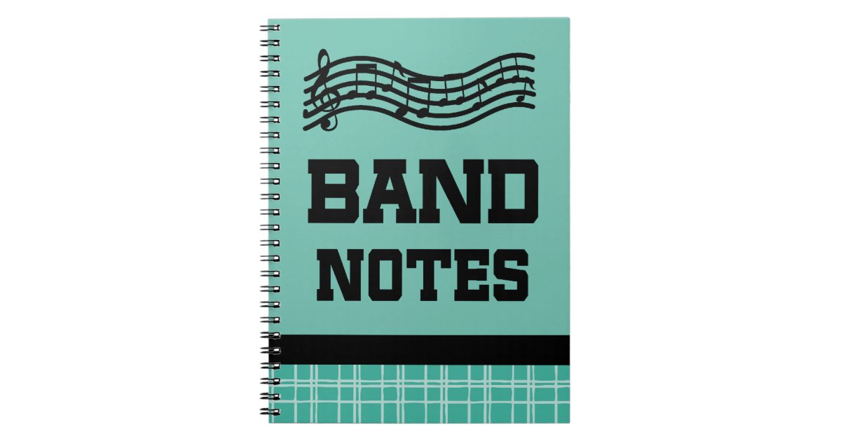 Cool Marching Band Notes Notebook | Zazzle