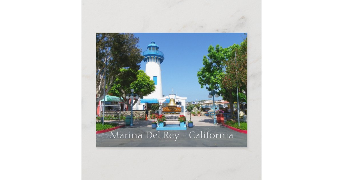Cool Marina Del Rey Postcard! Postcard | Zazzle