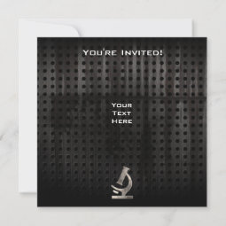 Cool Microscope Invitation | Zazzle