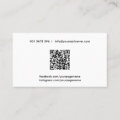 Cool minimal fitness trainer business card | Zazzle