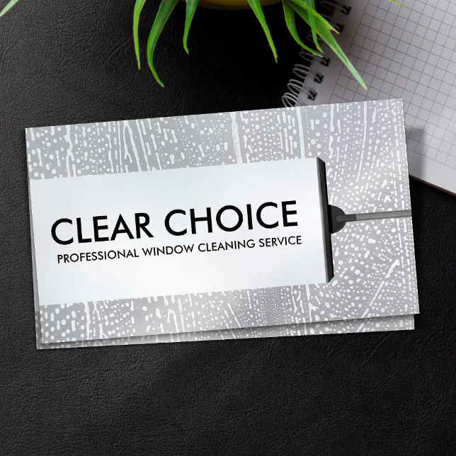 Cool Minimal Window Cleaning Services Business Card | Zazzle