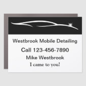 Cool Modern Auto Detailing Car Magnets | Zazzle