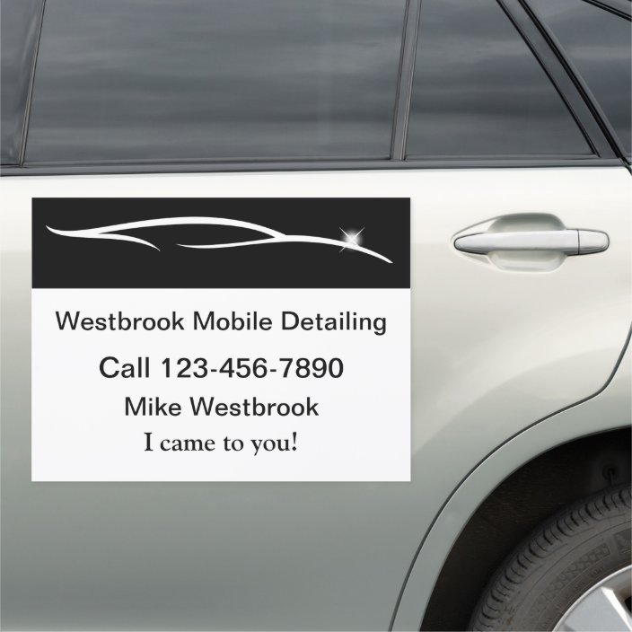 Cool Modern Auto Detailing Car Magnets | Zazzle.com