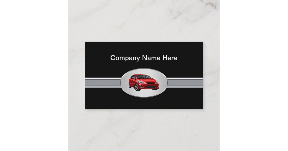 Cool Modern Automotive Business Card | Zazzle