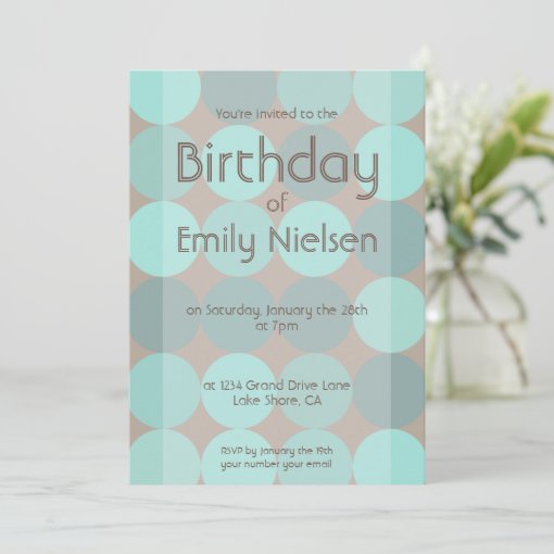 Cool Modern Birthday Invitation | Zazzle