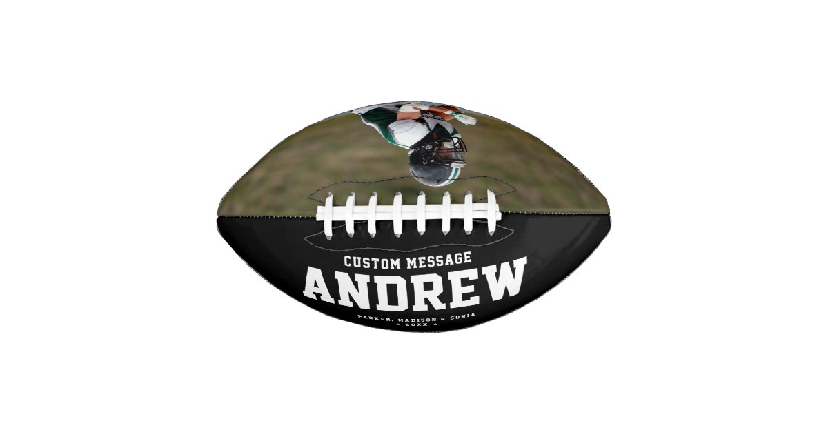 Cool Modern Custom Photo Gift Unique Trendy Football | Zazzle