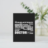 Cool Modern Fun Doctors Greatest Doctor World Ever Postcard | Zazzle