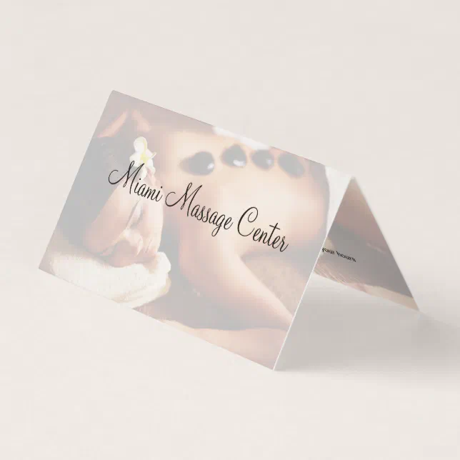 Cool Modern Massage Therapy Business Card | Zazzle