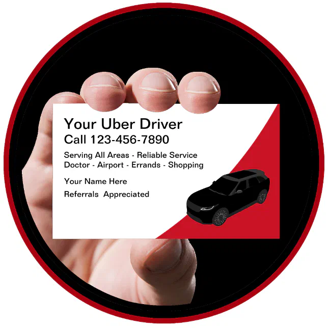 Cool Modern Ride Hailing Business Cards | Zazzle