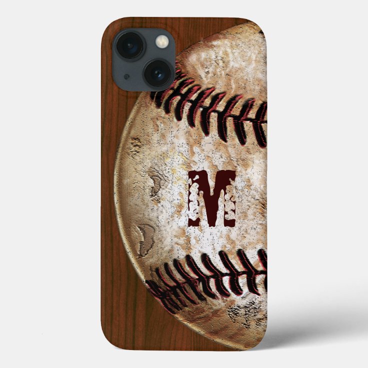 Cool Monogram, Number Baseball iPhone 6S Cases | Zazzle