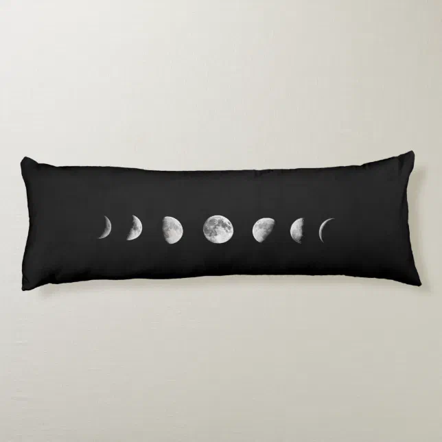 Cool Moon Phases Body Pillow | Zazzle