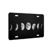 Cool Moon Phases License Plate | Zazzle