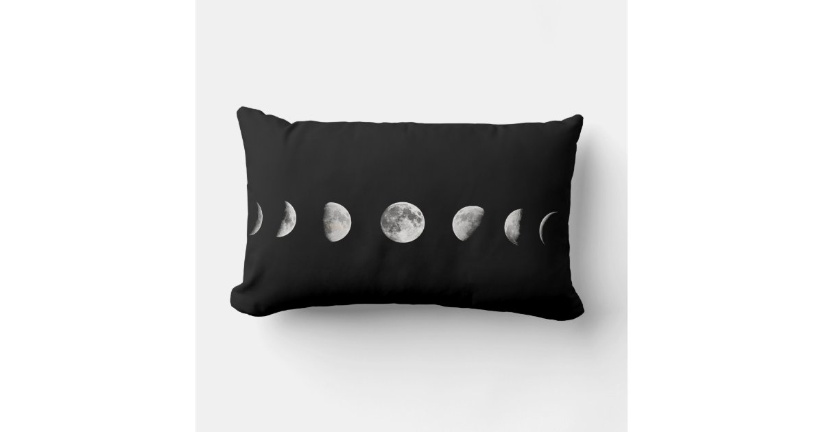 Cool Moon Phases Pillow Lumbar | Zazzle