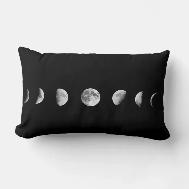 Cool Moon Phases Pillow Lumbar | Zazzle