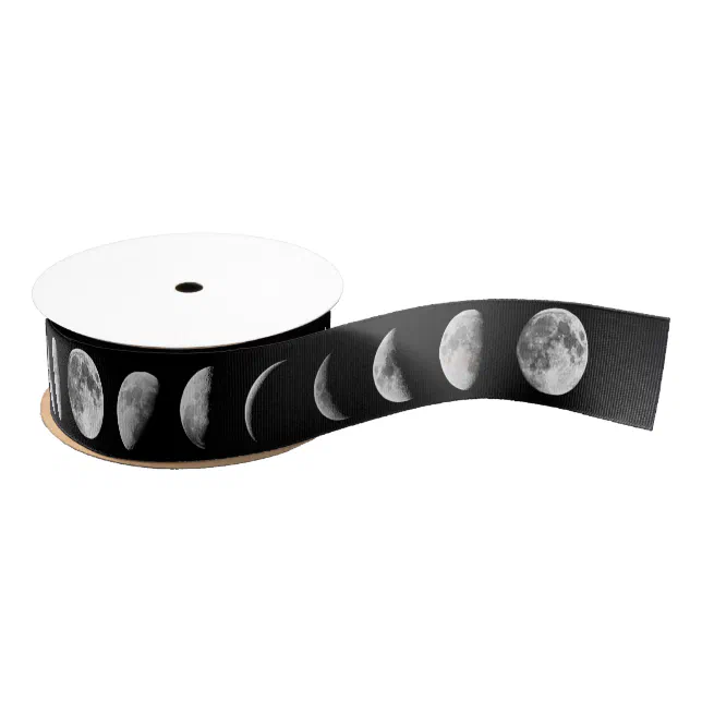 Cool Moon Phases Ribbon | Zazzle