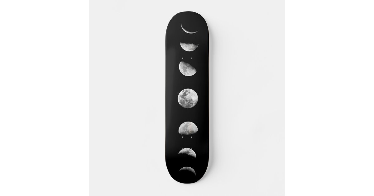 Cool Moon Phases Skateboarding Deck | Zazzle