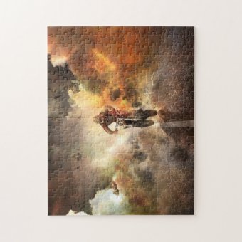 Cool Motocross Bike Highway Jigsaw Puzzle | Zazzle