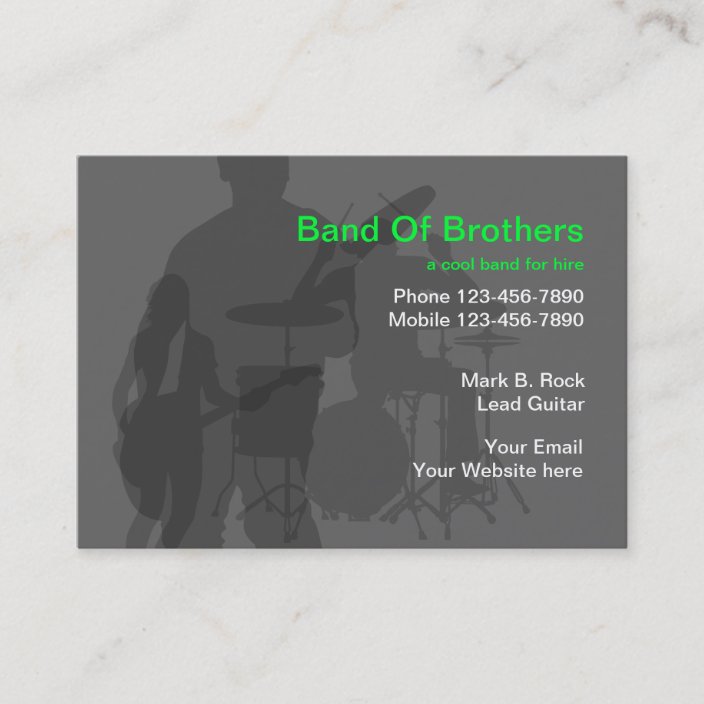 Cool Music Band Business Cards | Zazzle.com