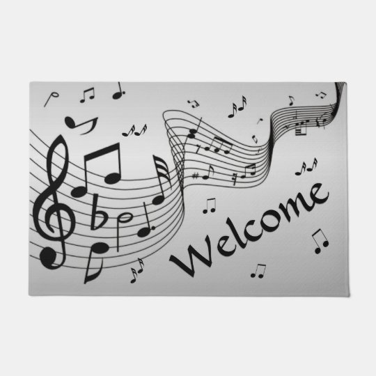 Cool Music Notes Welcome Doormat | Zazzle.com Cool Music Notes Welcome Doormat | Zazzle.com