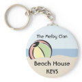 Cool 'N Colorful Beach Ball Keychain | Zazzle
