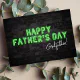 Cool Neon Happy Father's Day Card for Godfather | Zazzle